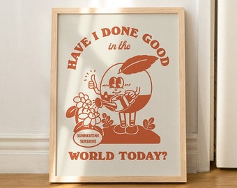 Retro Quote Wall Print, Digital Download Print, Wall Decor, Large ...