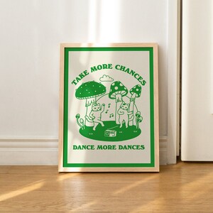 Retro Dancing Cats Wall Print, Vintage Cat Illustration, Trendy Posters ...