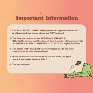 Retro Frog Wall Print, Carefree Frog, Positive Digital Download, Retro ...