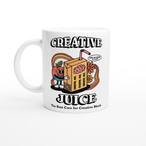Retro Creative Juice Coffee Mug, Groovy Colorful Mug, Coffee Lover Gift ...