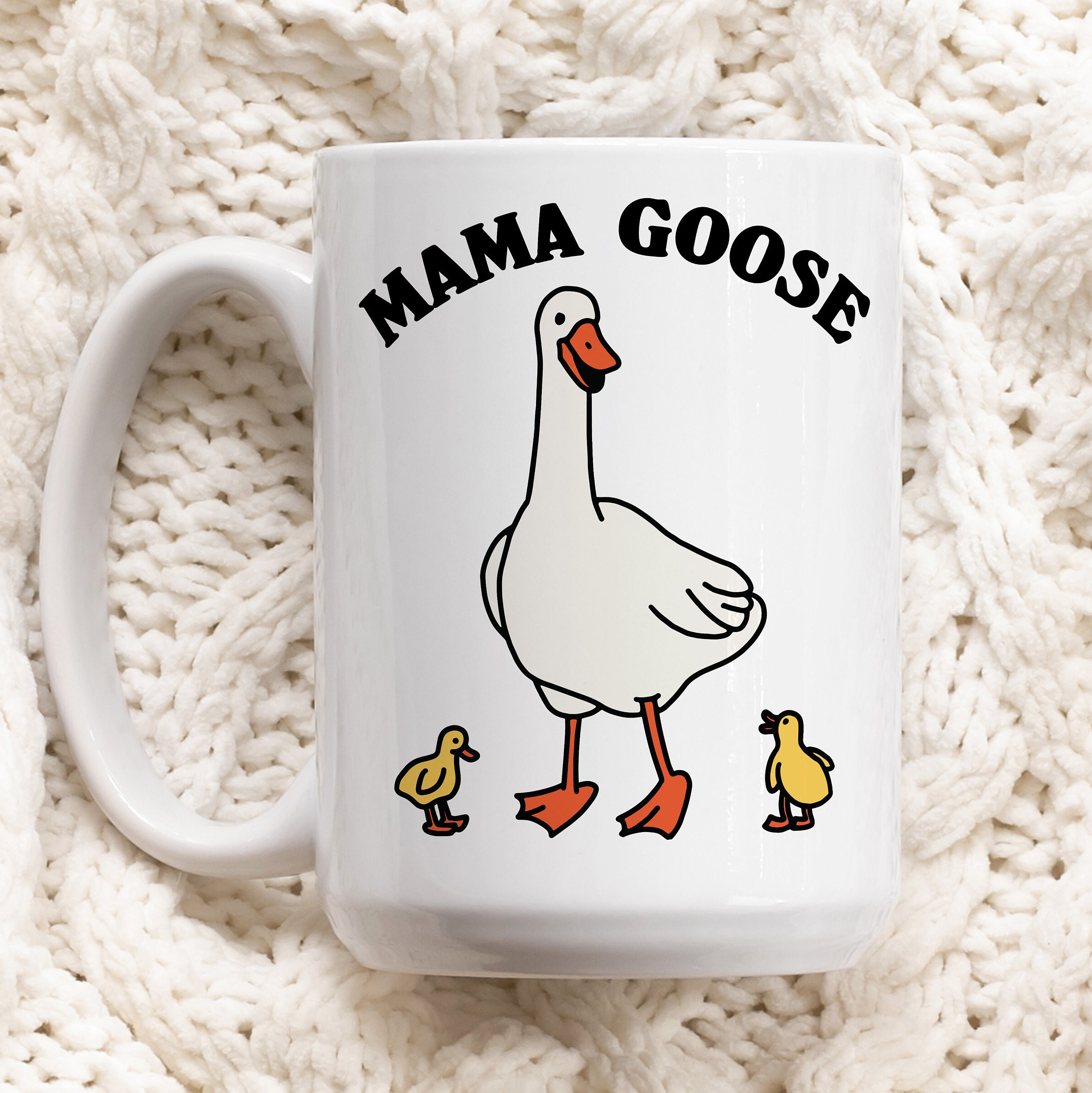 Mama Goose Mug, Cute Mothers Day Ceramic Cup, Mom Gift Coffee Mug, Cute ...