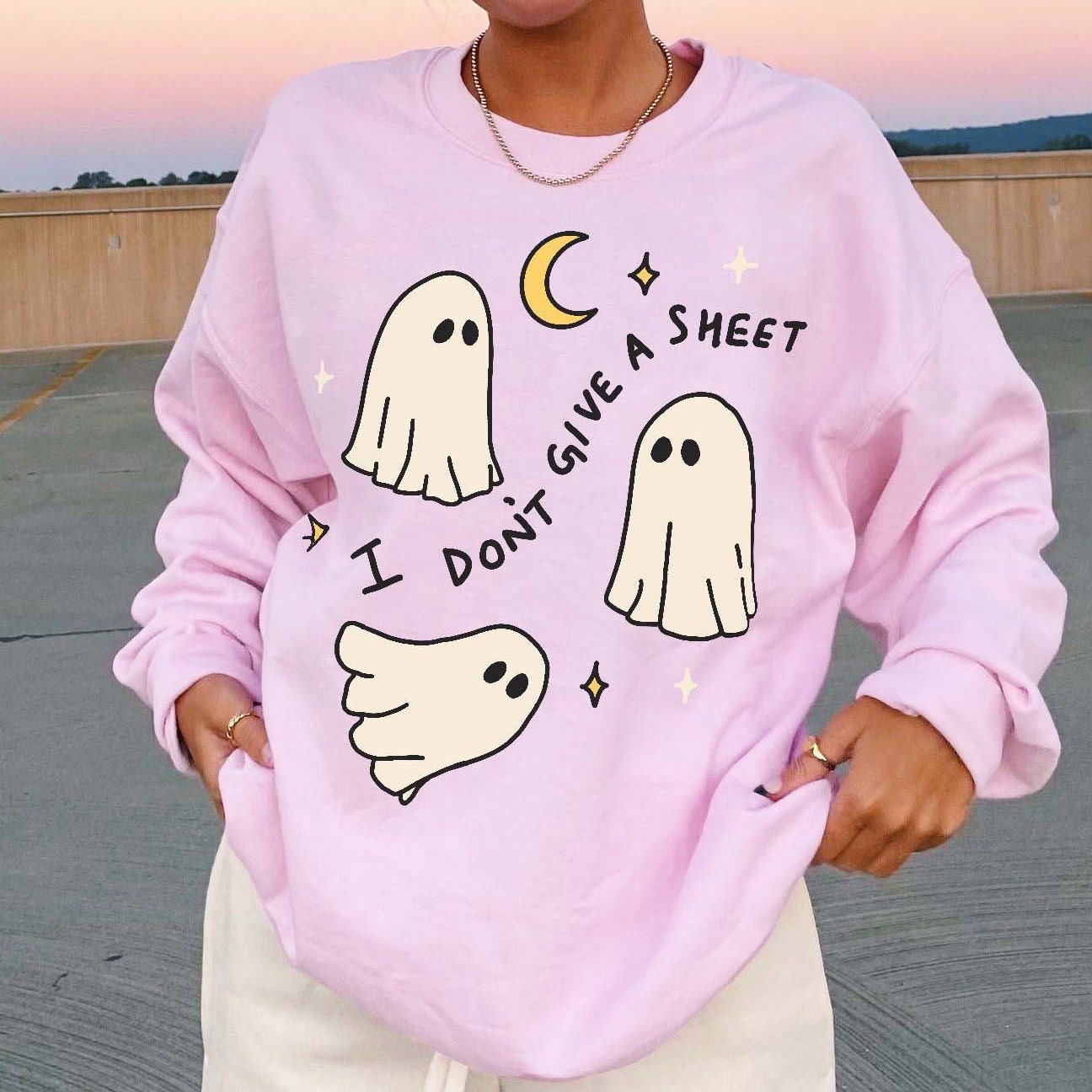 Retro Halloween Ghost Sweatshirt, Funny Boo Ghost Fall Jumper, Cute ...