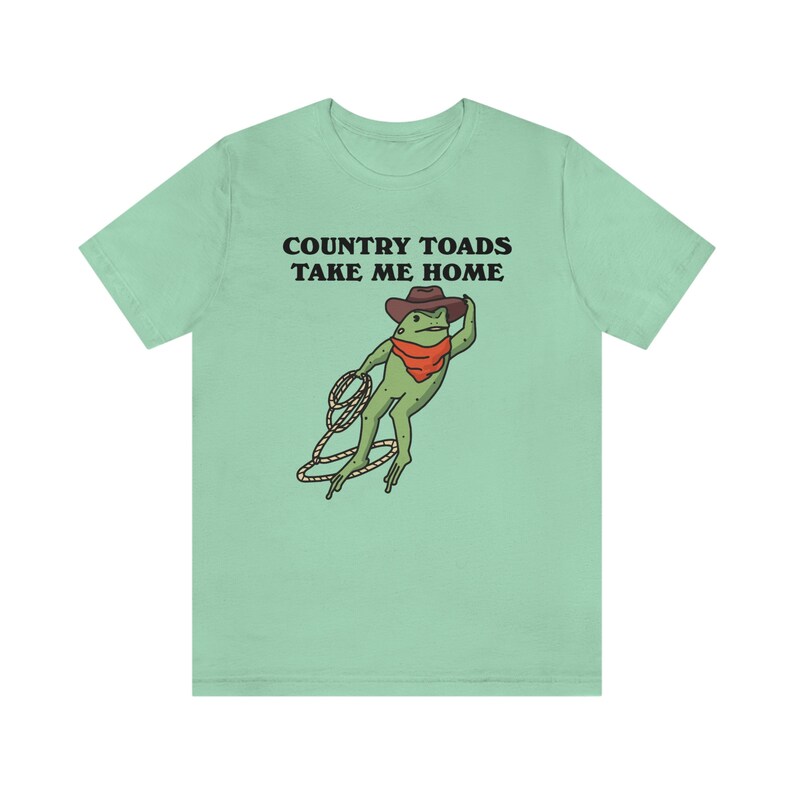 Cowboy Frog Tshirt Funny Western Froggy Shirt Cottagecore - Etsy