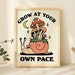 Retro Quote Wall Print, Colorful Wall Art Illustration, Groovy Wall ...