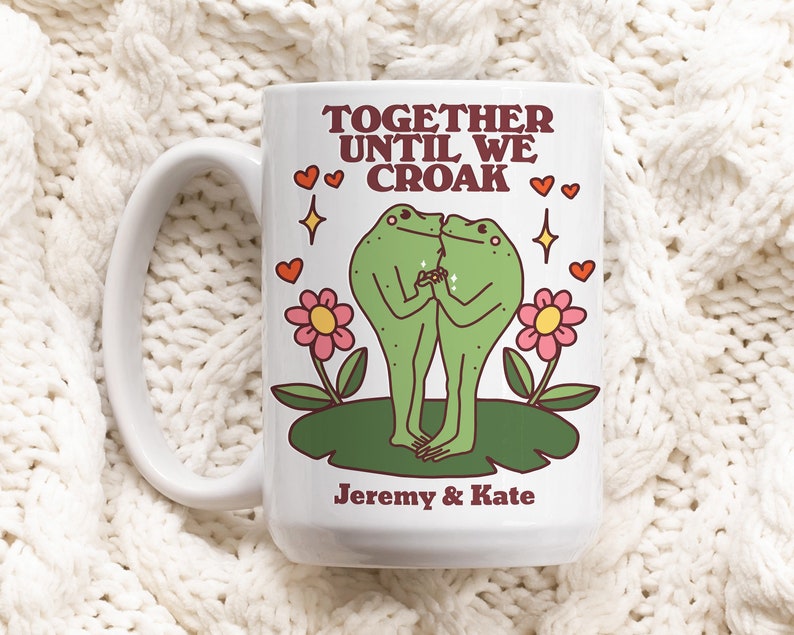 Custom Frog Mug Personalized Couples Wedding Cup Frog Lover - Etsy