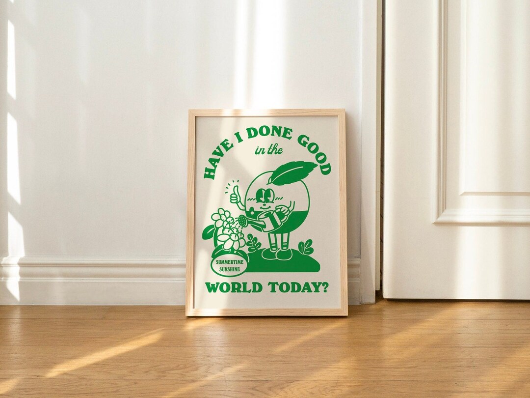 Retro Quote Wall Print, Digital Download Print, Wall Decor, Large ...