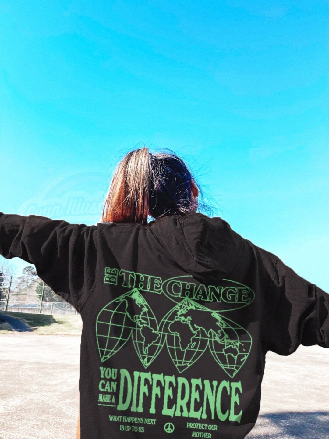 Retro Environment Hoodie, Save the Planet Hoody, Coconut Girl, VSCO ...