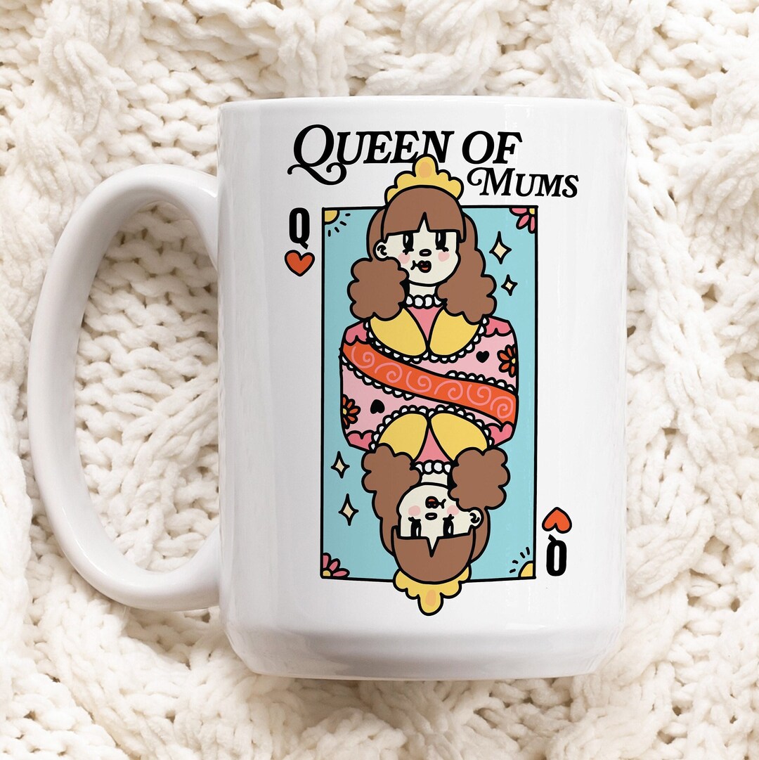 Queen of Mums Mug, Quirky Mothers Day Gift, Gift From Daughter, Mama ...