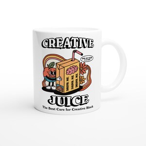 Retro Creative Juice Coffee Mug, Groovy Colorful Mug, Coffee Lover Gift ...