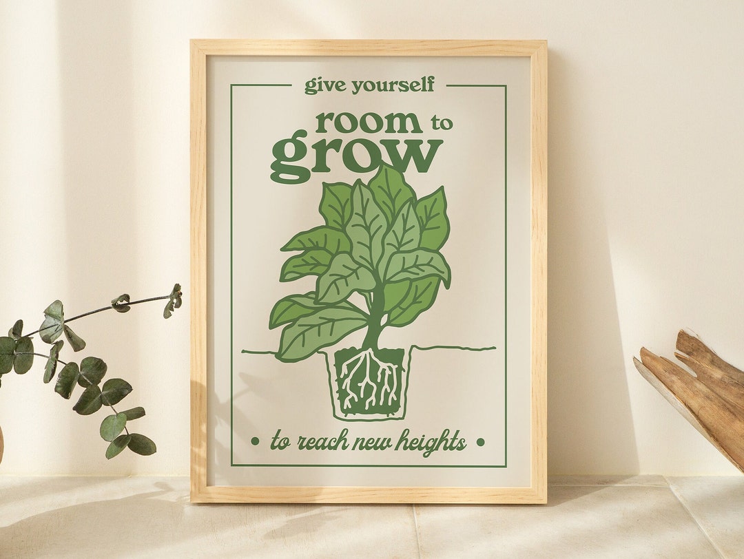 Boho Botanical Print, Aesthetic Poster, Floral Wall Art, Wildflowers ...