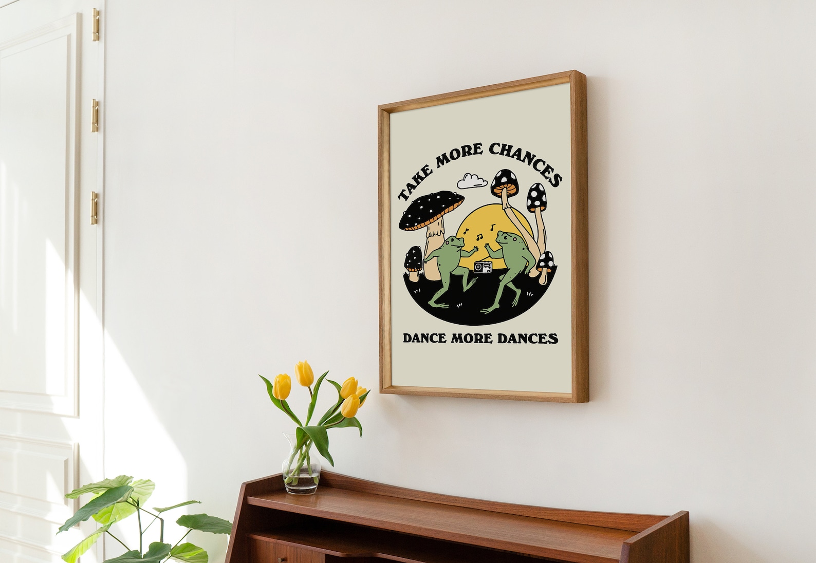 Dancing Frog Retro Print Toad and Frog Poster Prints Trendy - Etsy