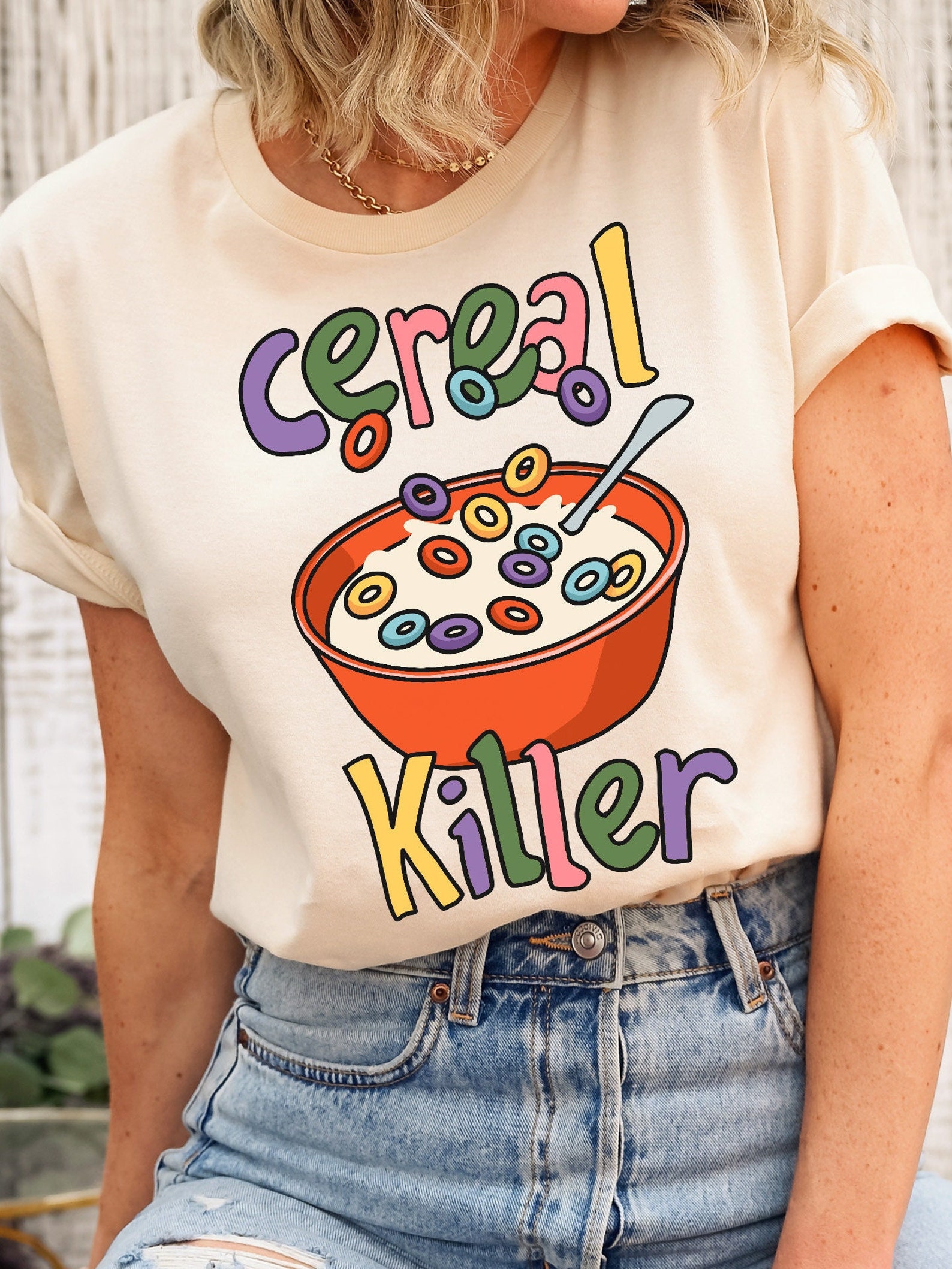 Funny Meme Tee, Cereal Killer T Shirt, Kidcore Offensive Unisex T ...