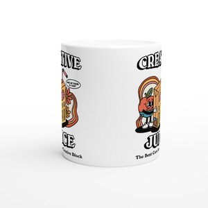 Retro Creative Juice Coffee Mug, Groovy Colorful Mug, Coffee Lover Gift ...