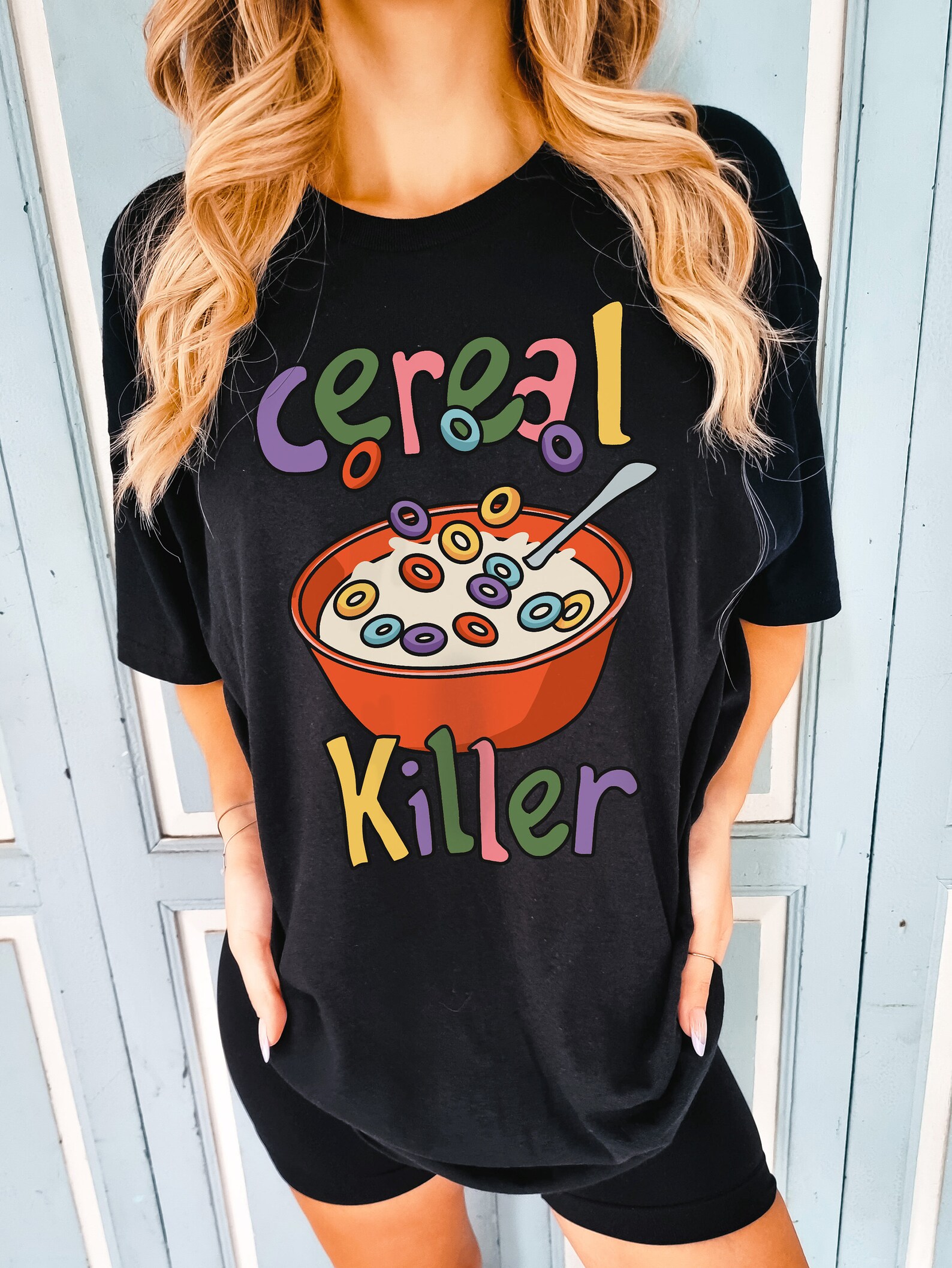Funny Meme Tee, Cereal Killer T Shirt, Kidcore Offensive Unisex T ...