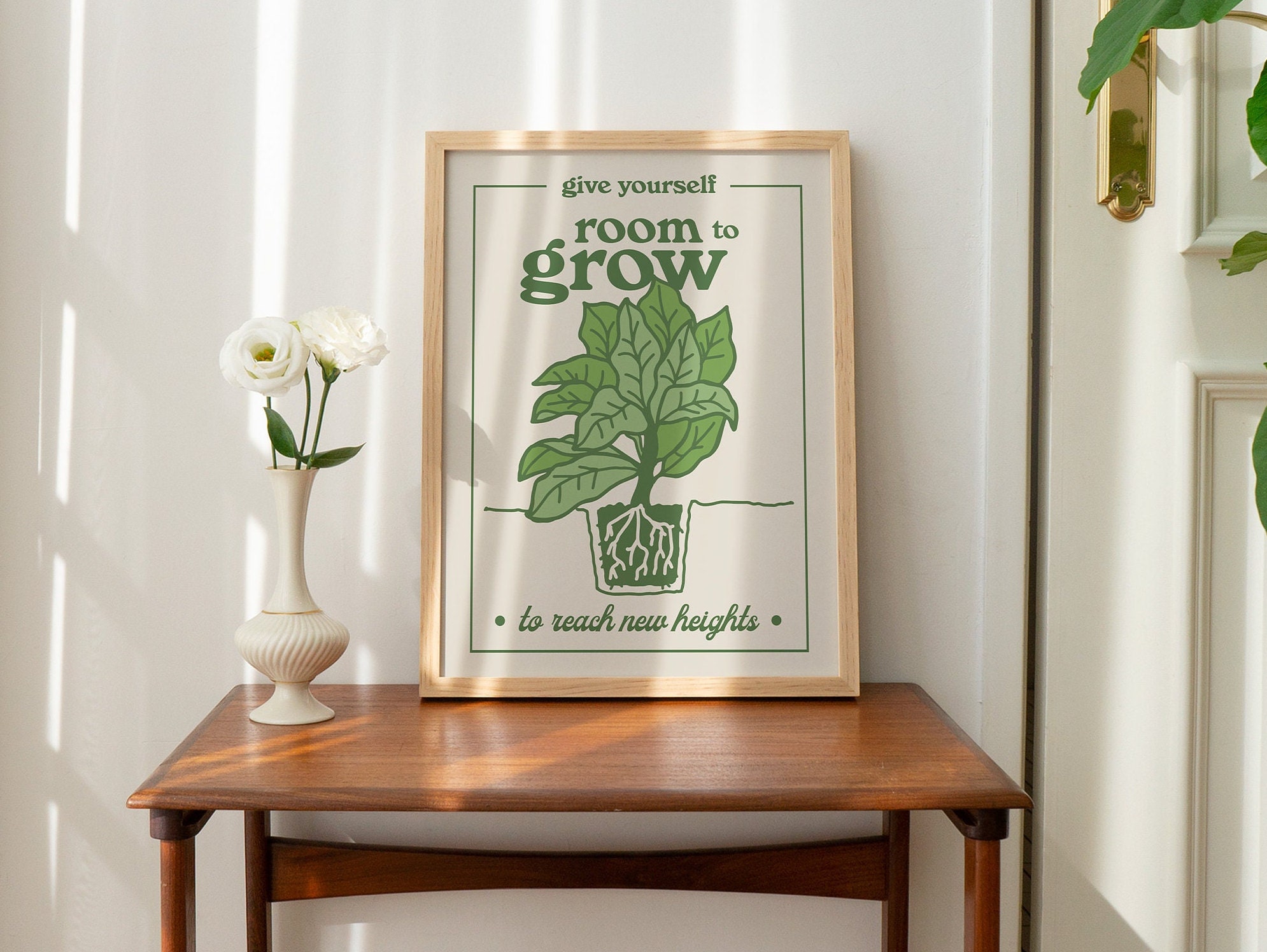 Boho Botanical Print, Aesthetic Poster, Floral Wall Art, Wildflowers ...