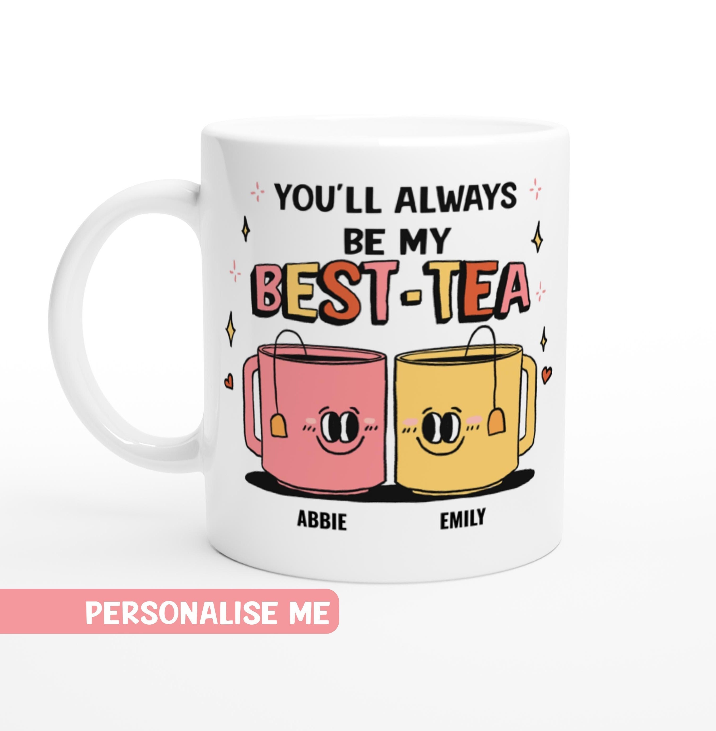 Custom Best Friend Mug Bestie Ceramic Cup Personalized Best - Etsy