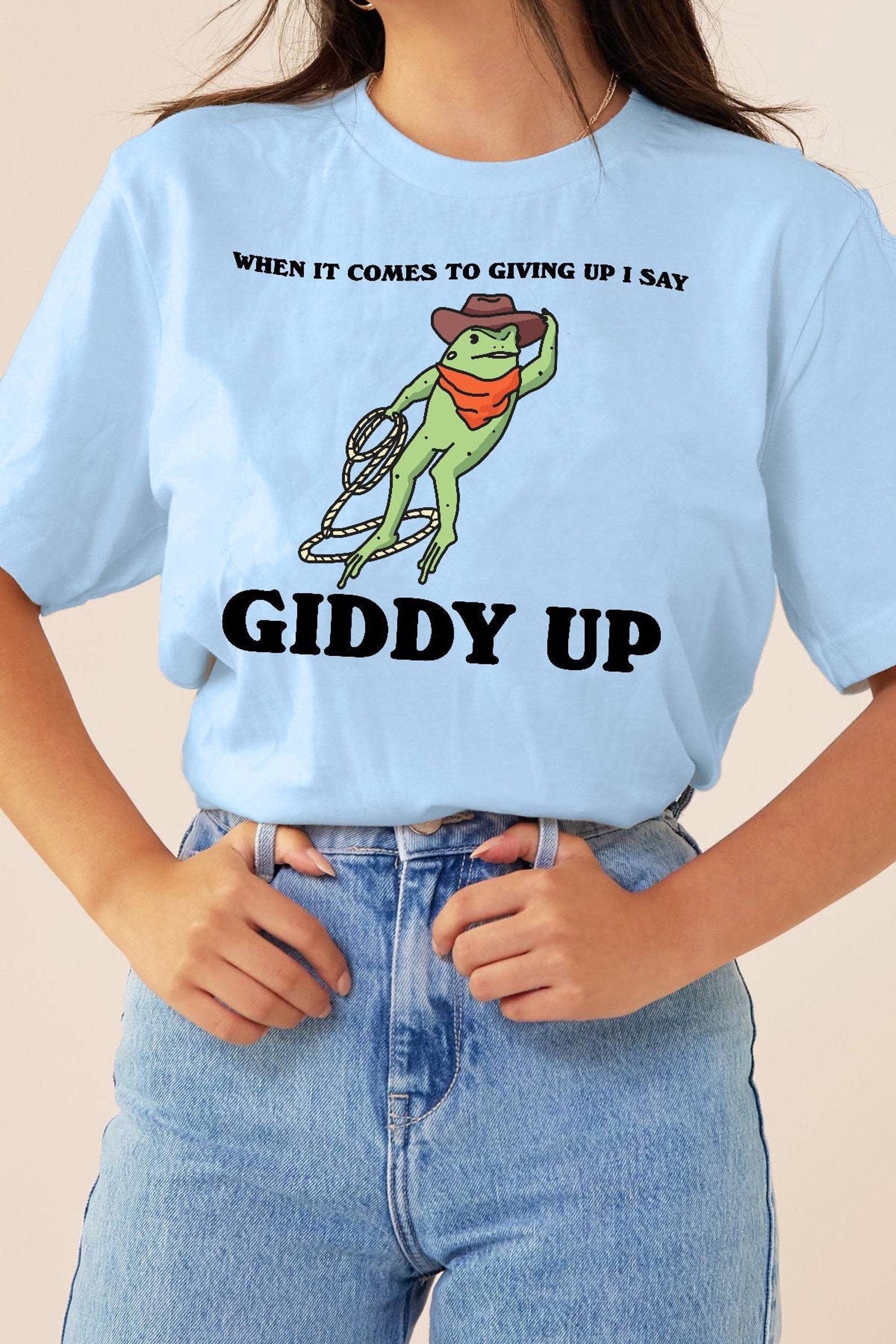 Cowboy Frog Tshirt Funny Western Froggy Shirt Cottagecore - Etsy