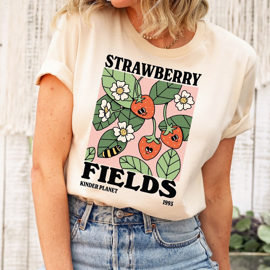 Strawberry Shirt Strawberry Clothes Strawberry Top Garden Shirt ...
