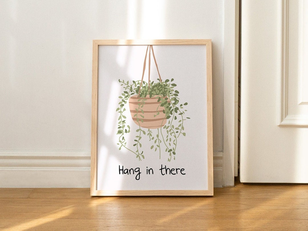 Boho Art Print, Aesthetic Quote Wall Art, Botanical Poster, Plant Lady ...