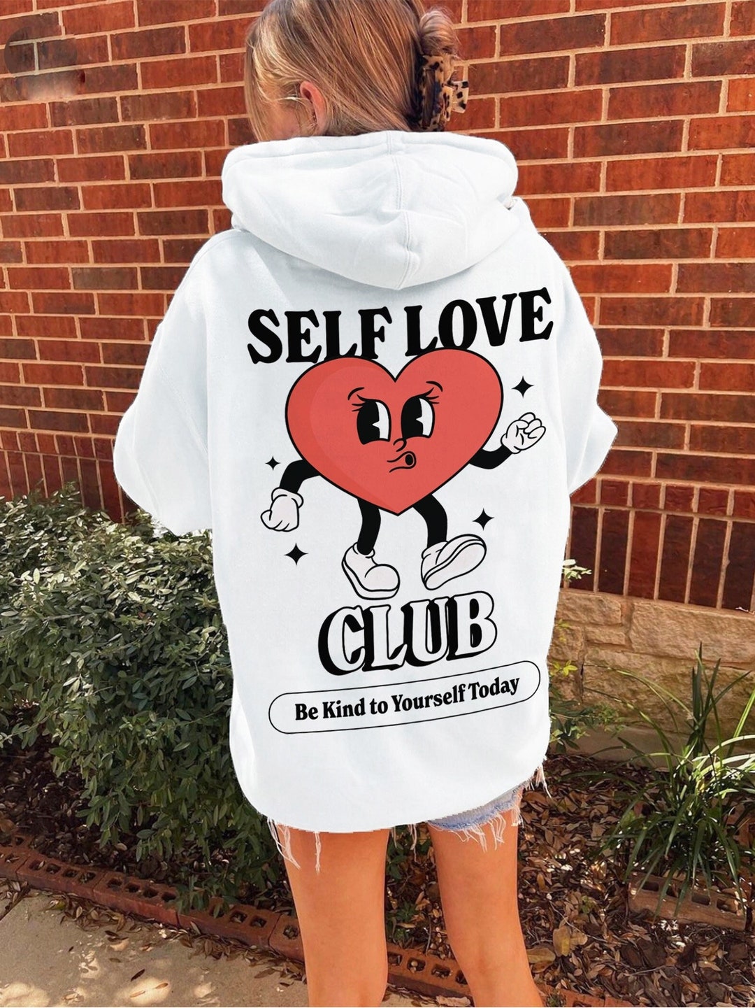 Self Love Woman Hoody, Trendy Sweatshirt, VSCO Hoodie, Aesthetic ...