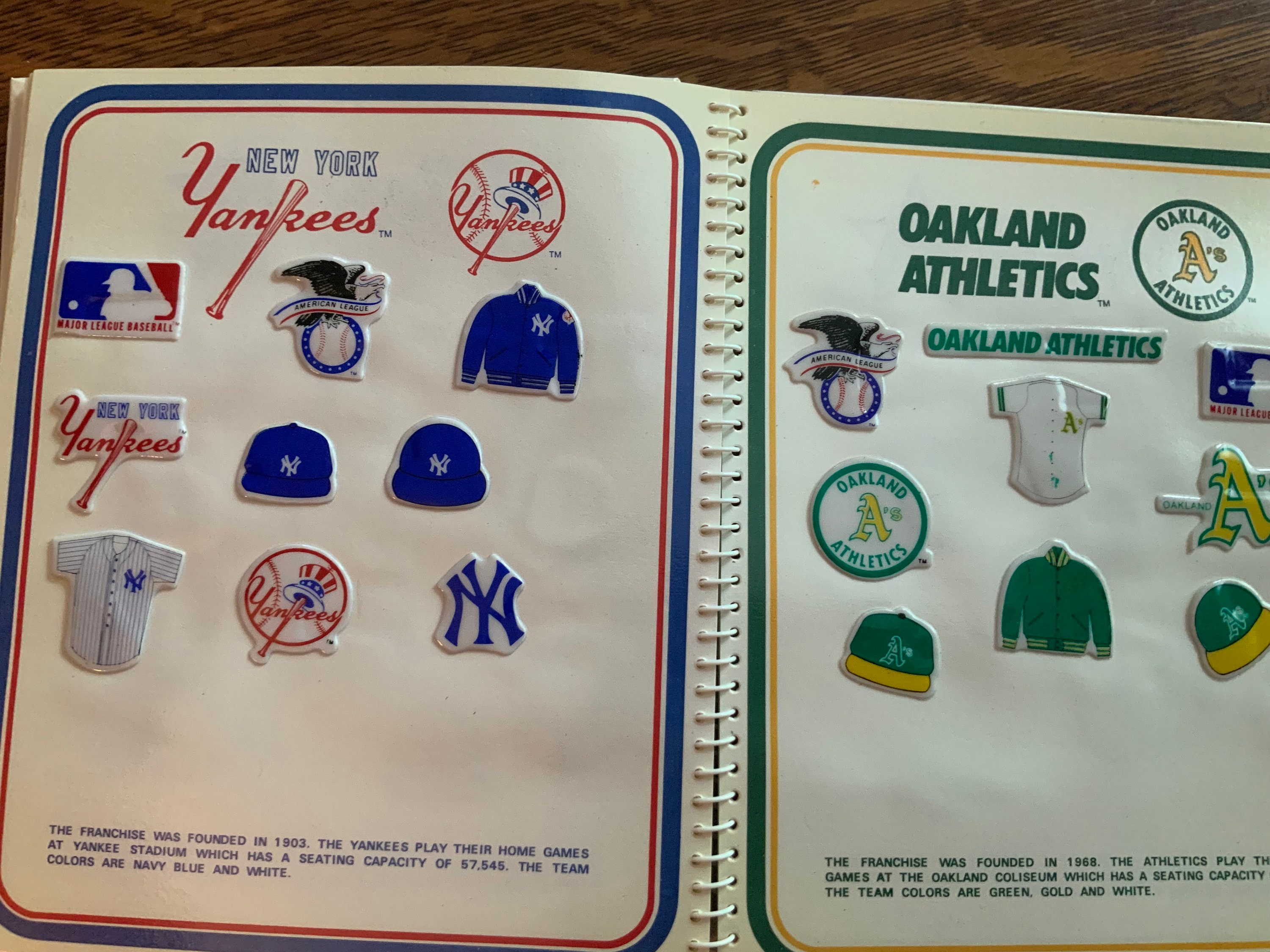 The Official American League Baseball Sticker Album 1983 Imperial Toy ...