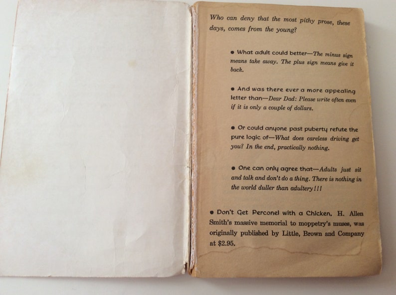 Dont Get Perconel With a Chicken by H. Allen Smith mis-spelling ...