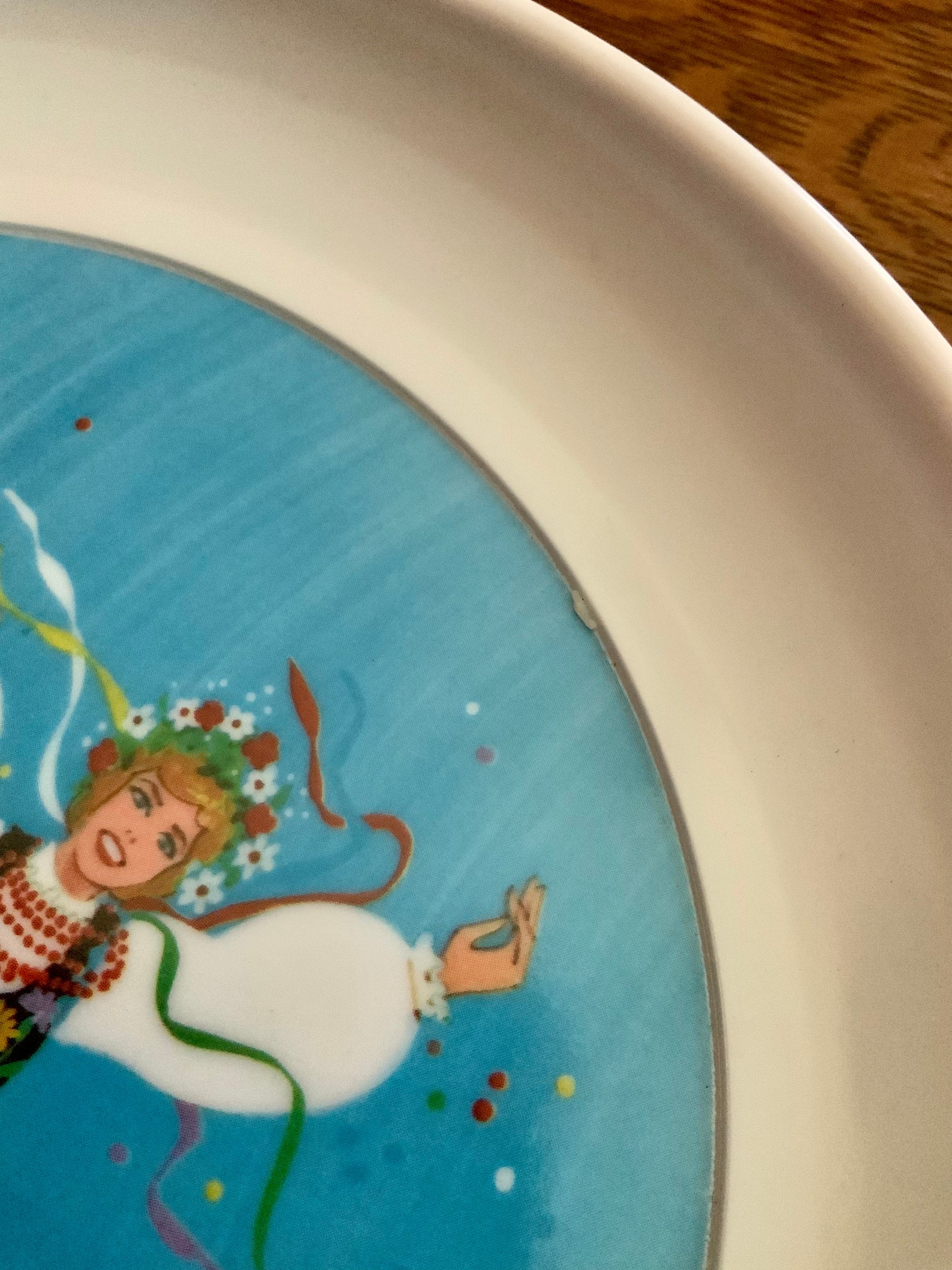 Vintage European Folk Dancers Decorative Melamine Plate by Robert Barno ...