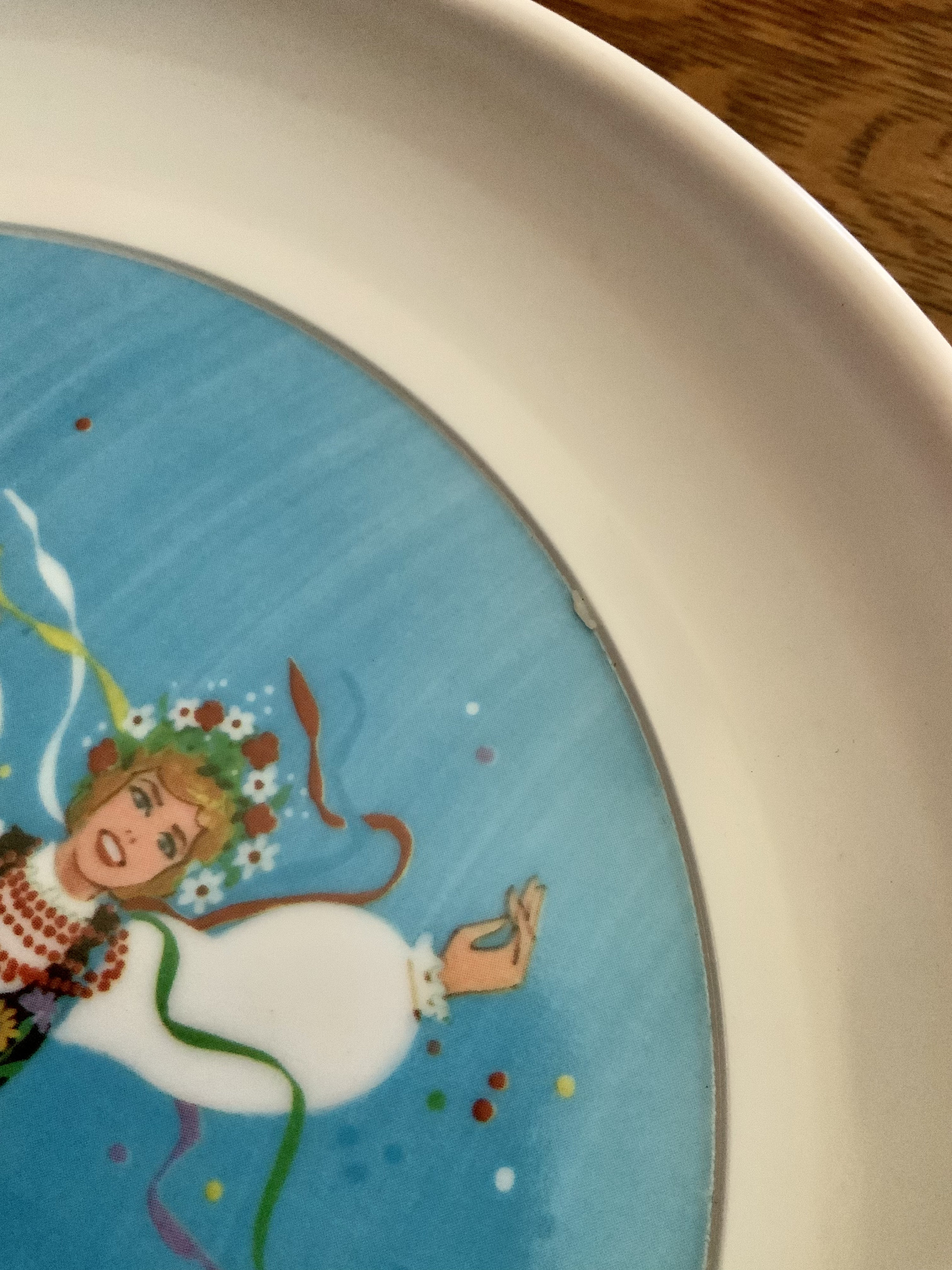 Vintage European Folk Dancers Decorative Melamine Plate by Robert Barno ...