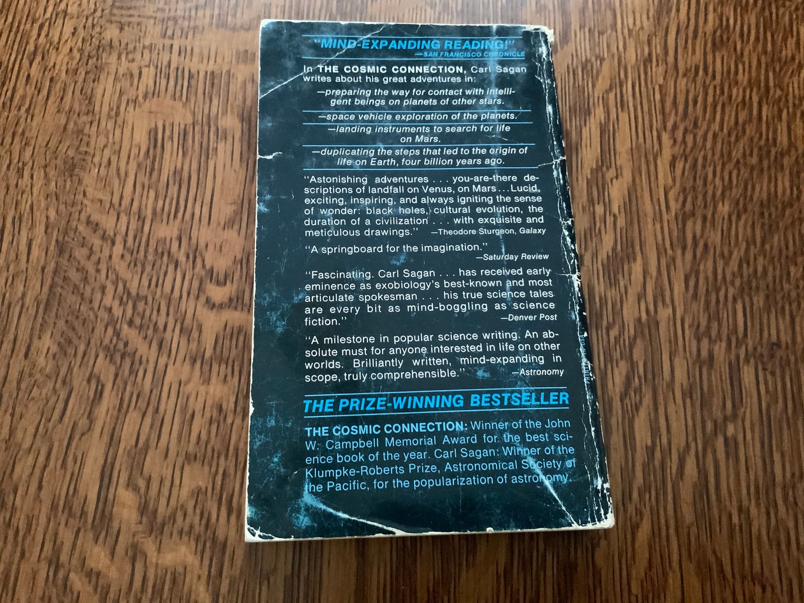 The Cosmic Connection by Carl Sagan 1975 Shabby Paperback With - Etsy