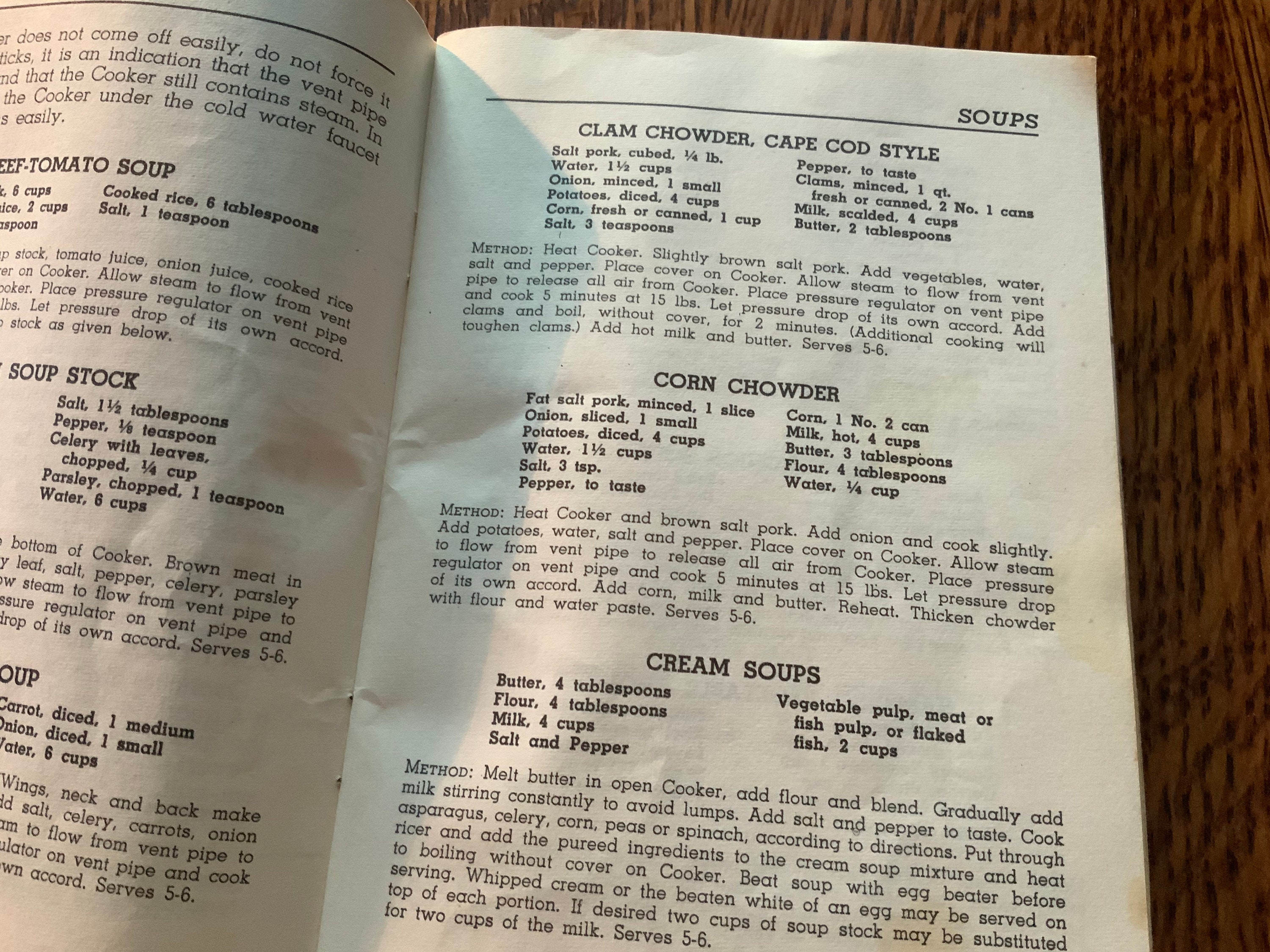 Wards Magic Seal Pressure Saucepan Recipe Book : Instructions Time ...