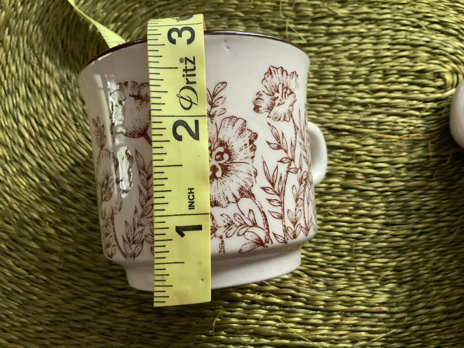 Vintage Stoneware Cup and Creamer Pair Ohio China /company of - Etsy