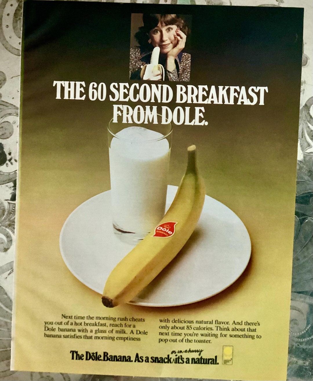 Authentic Original Advertisement for Dole Banana - the 60 Second ...