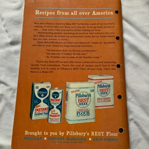 Vintage 1965 Pamphlet Cookbook 100 New Bake-off Recipes From Pillsburys ...