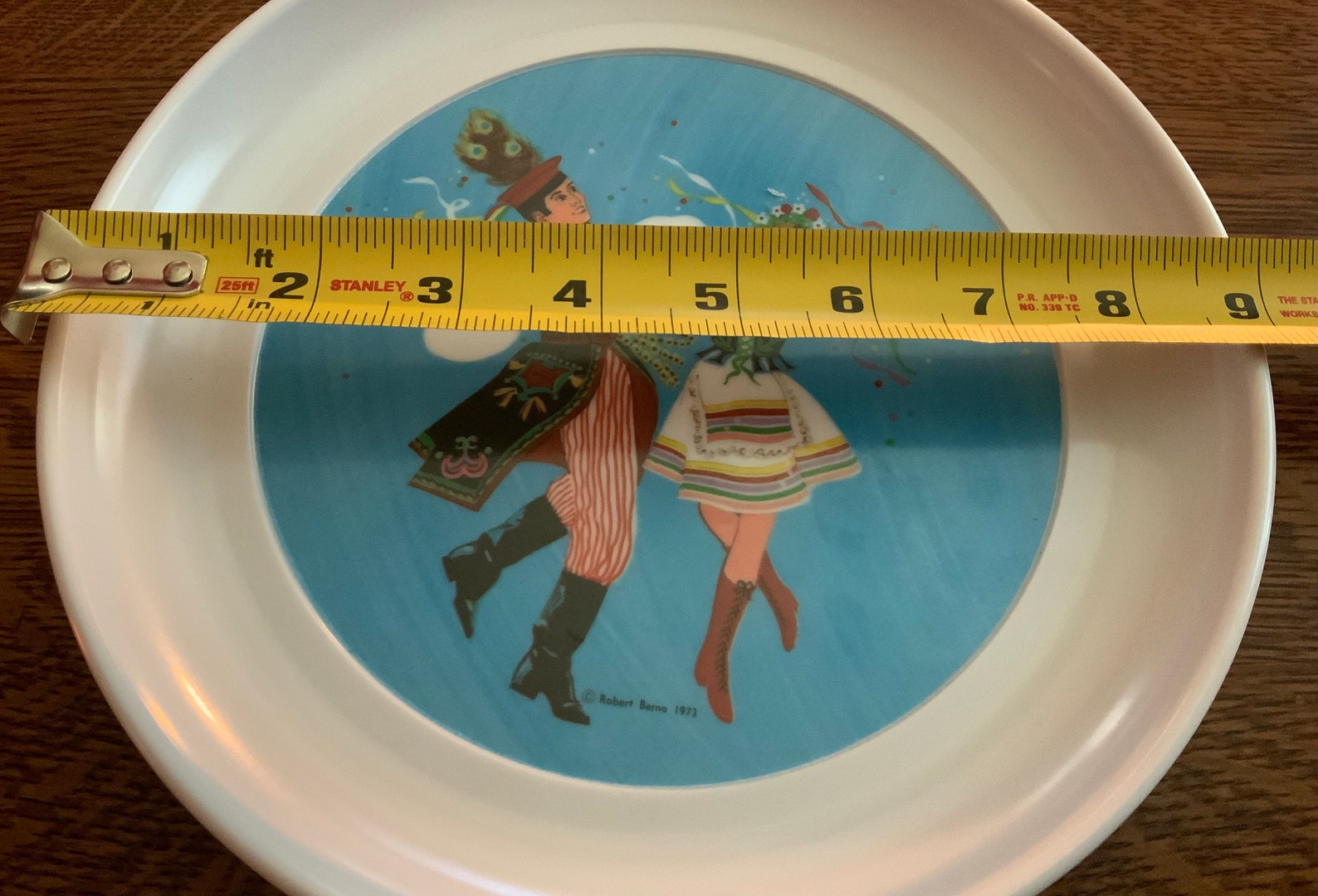 Vintage European Folk Dancers Decorative Melamine Plate by Robert Barno ...