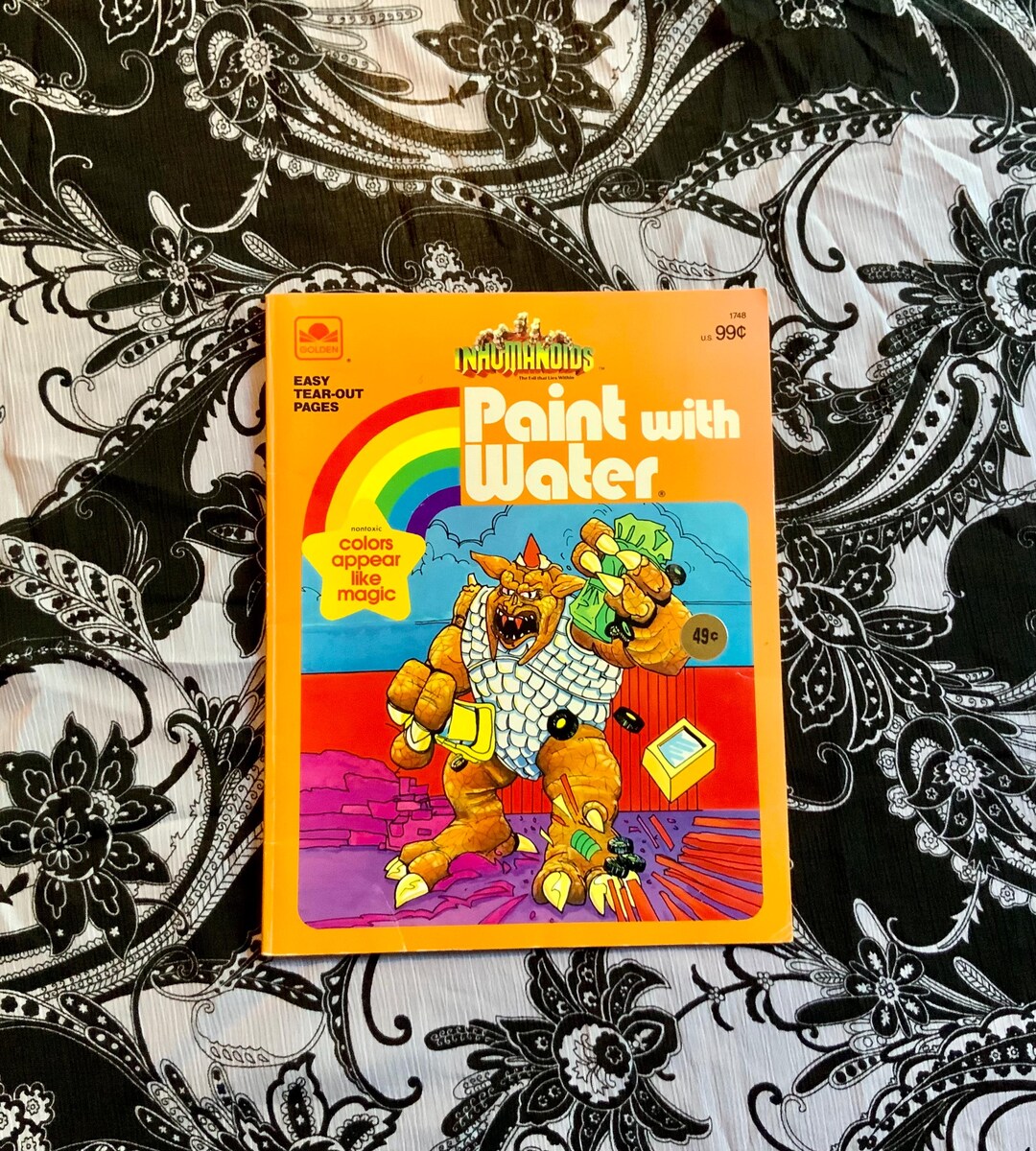 Inhumanoids Paint With Water Vintage 1986 Coloring Book Several Pages ...