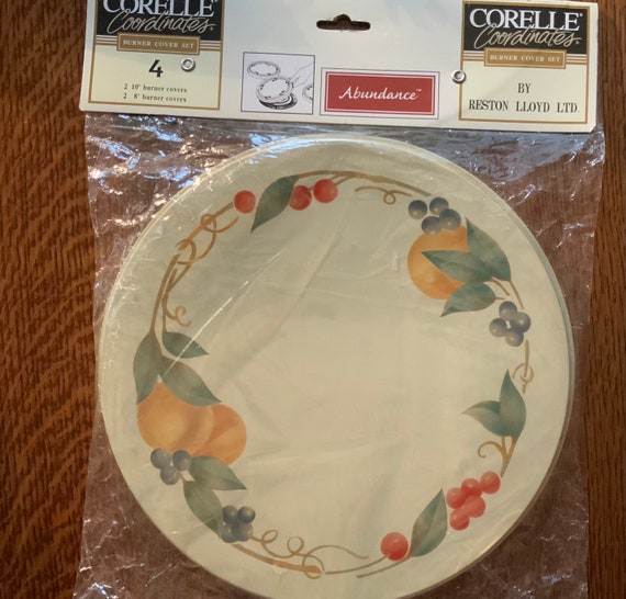 Corelle Coordinates Burner Cover Set in abundance Pattern - Etsy