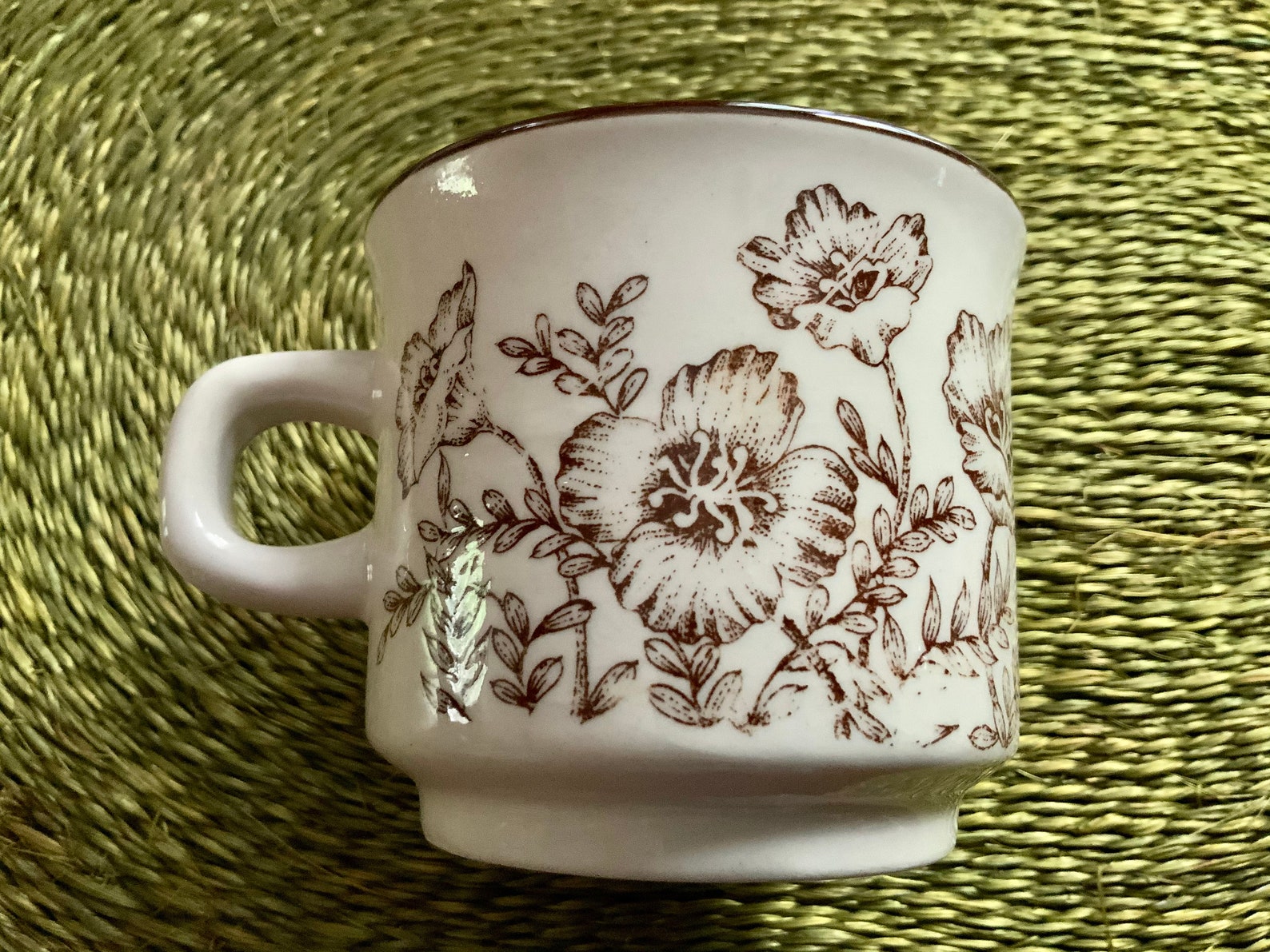 Vintage Stoneware Cup and Creamer Pair Ohio China /company of - Etsy