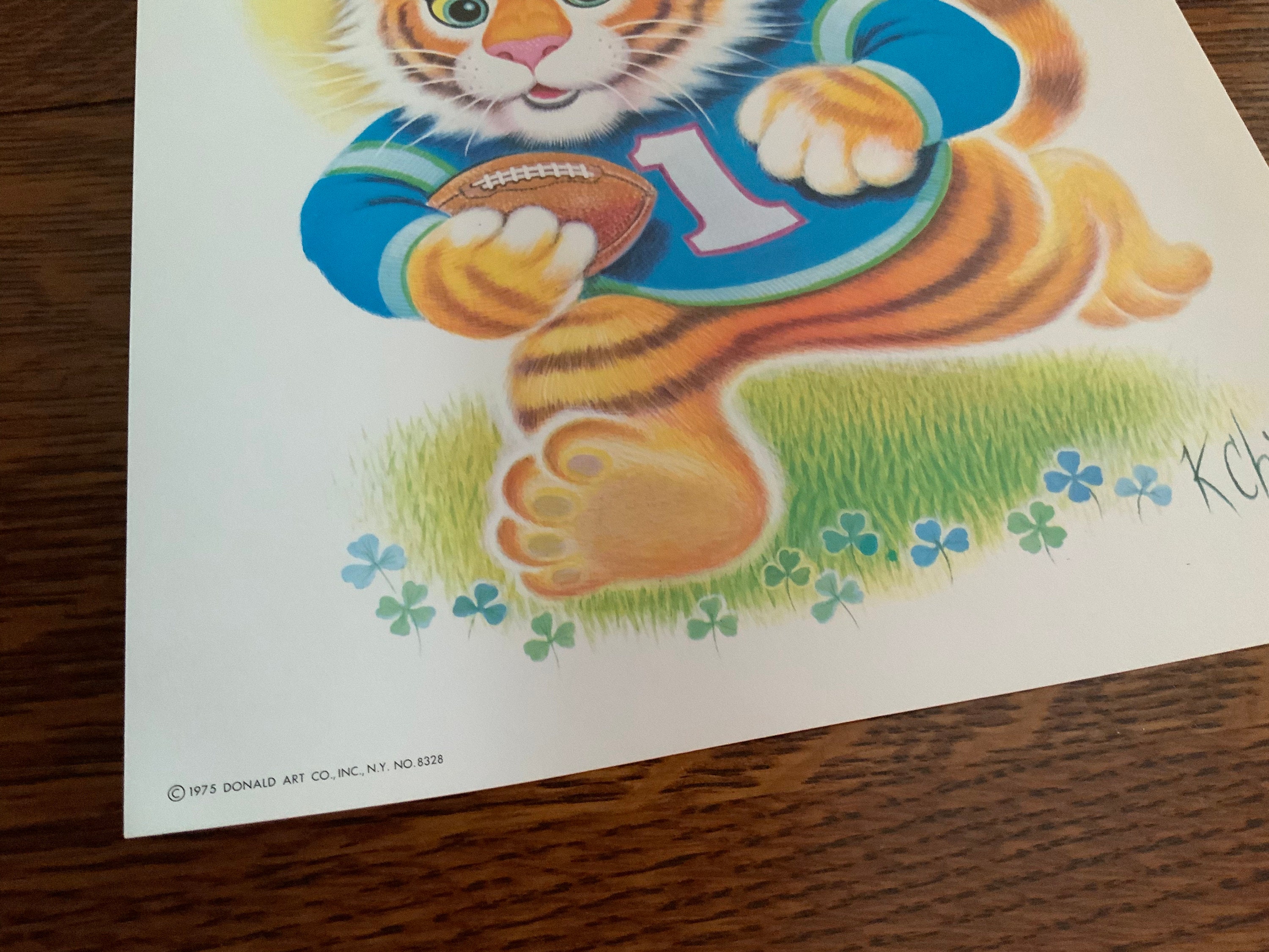 K Chin Lithographs, set of 4 Sport Animal Original Prints from 1975 ...