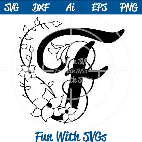 Letter F Monogram Alphabet Monograms Monogram SVG SVG | Etsy