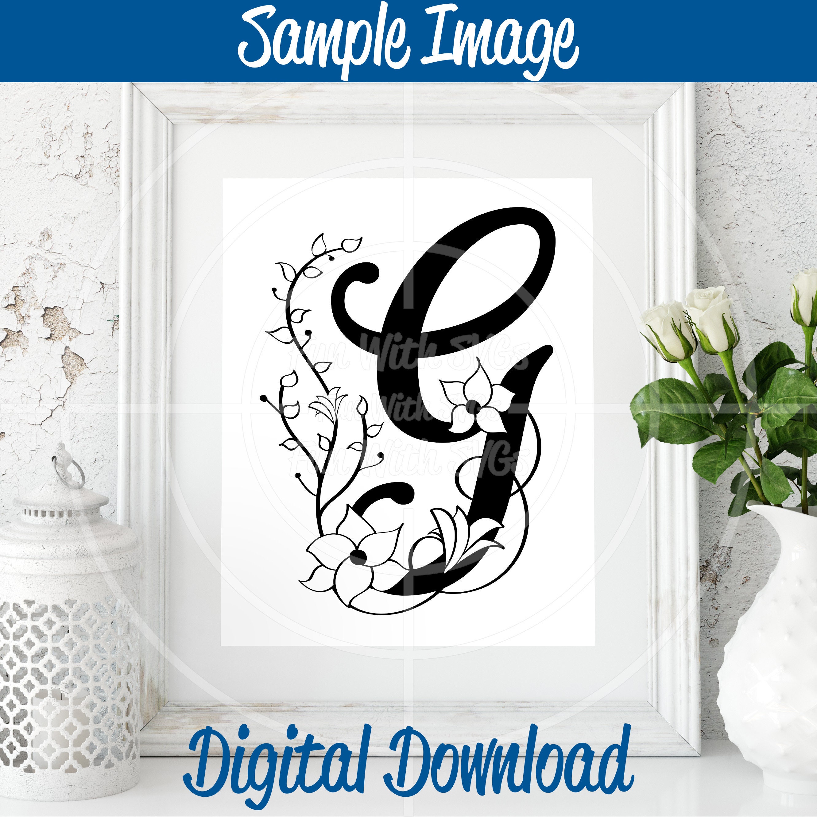 Letter G Monogram Alphabet Monograms Monogram SVG SVG - Etsy