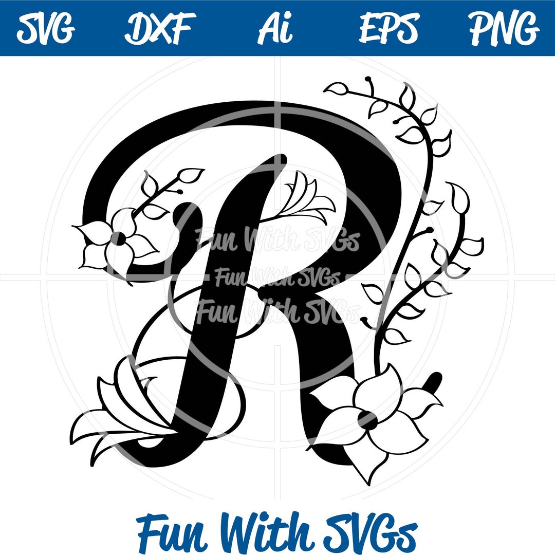 Letter R Monogram, Alphabet Monograms, Monogram SVG, SVG Files ...