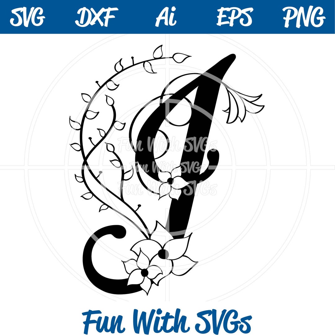 Letter J Monogram, Alphabet Monograms, Monogram SVG, SVG Files ...