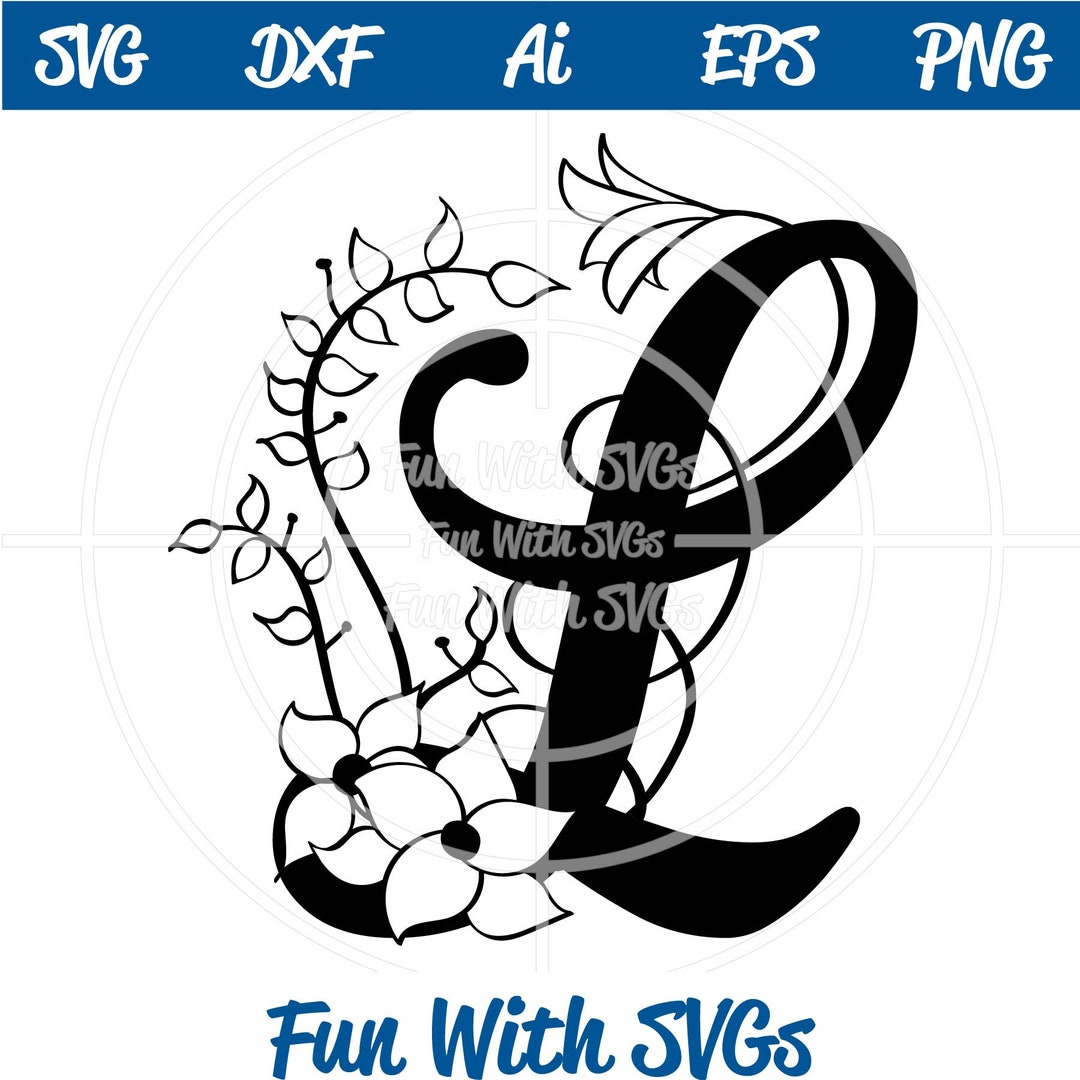Letter L Monogram, Alphabet Monograms, Monogram SVG, SVG Files ...