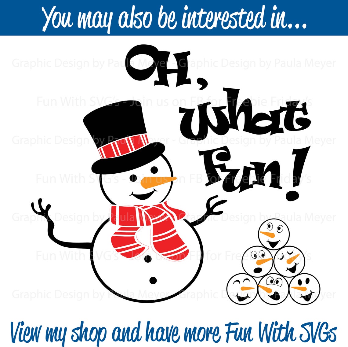 Build a Snowman SVG - SVG Cut File, High Resolution Printable Graphics ...