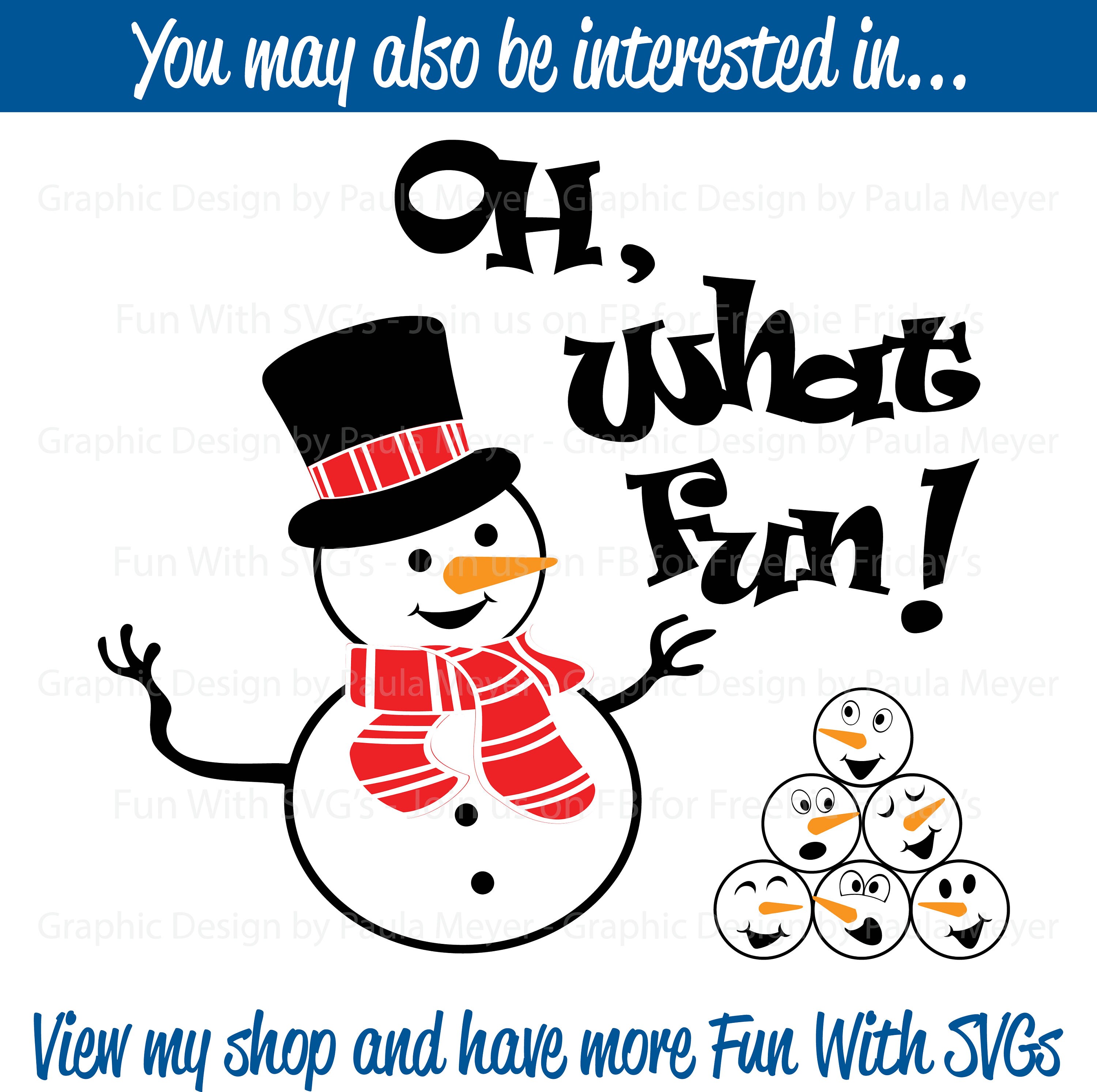 Build a Snowman SVG - SVG Cut File, High Resolution Printable Graphics ...