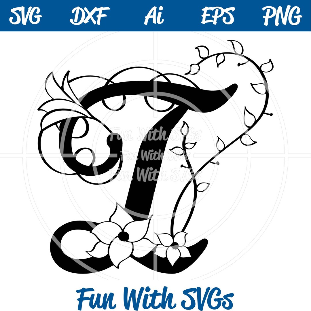 Letter I Monogram, Alphabet Monograms, Monogram SVG, SVG Files ...