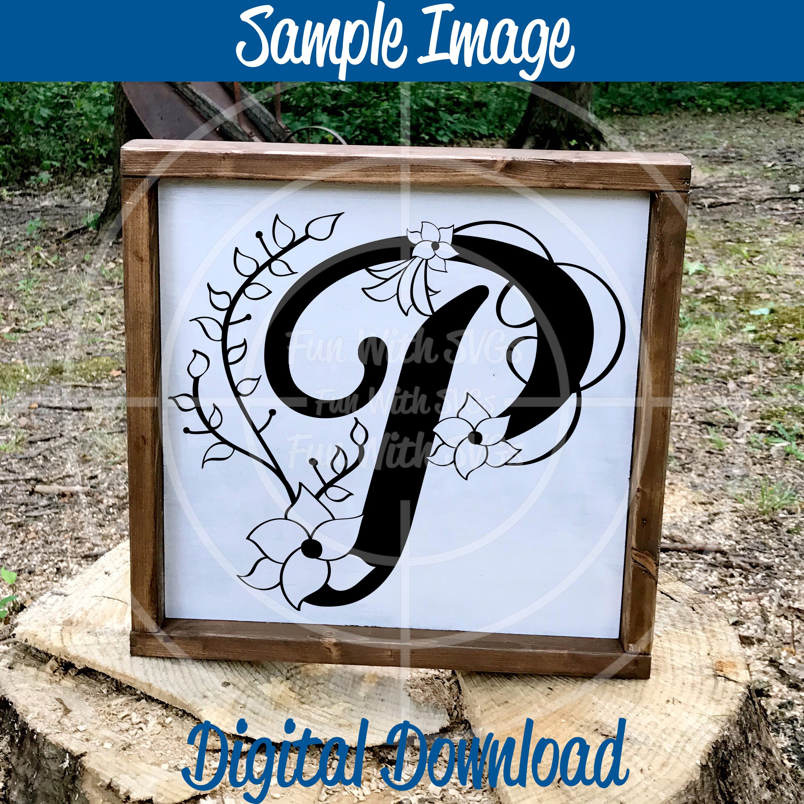 Letter P Monogram Alphabet Monograms Monogram SVG SVG | Etsy