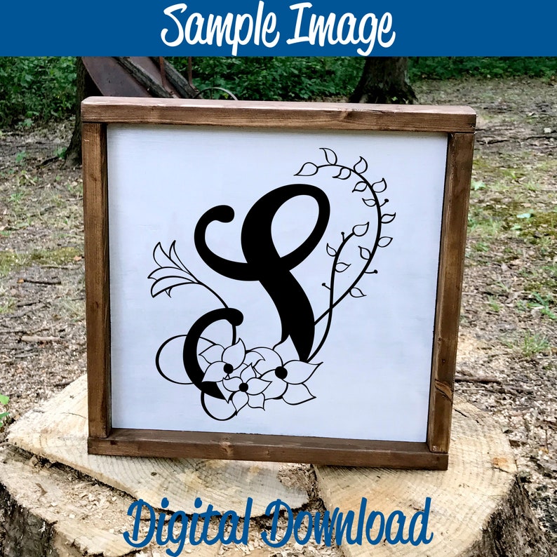 Letter S Monogram Alphabet Monograms Monogram SVG SVG - Etsy