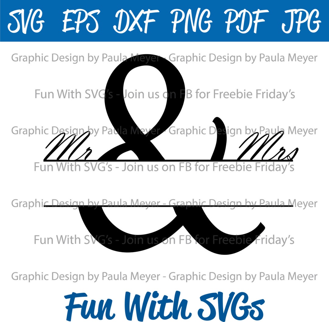 Split Monogram SVG, Fun With Svgs Digital Files - Edit, Print or Cut on ...