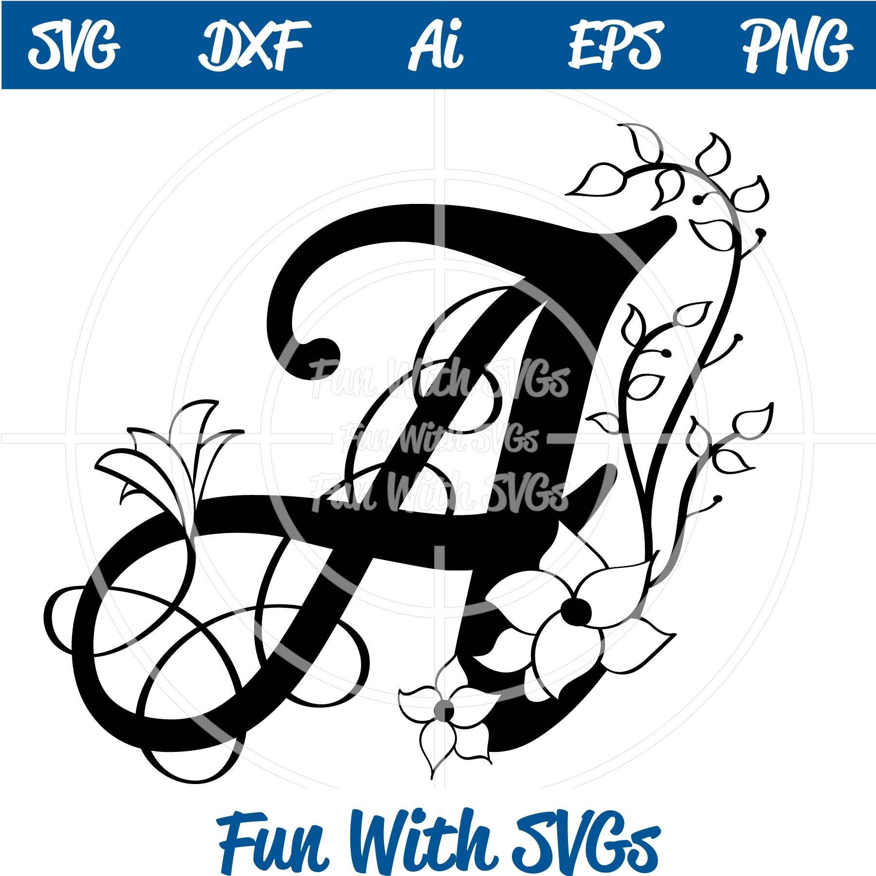Letter A Monogram Alphabet Monograms Monogram SVG SVG - Etsy